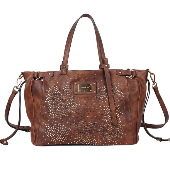 Nicole Lee | Bags | Nicole Lee Large Purse Tote Usa Brown Zena Tote Nwt ...